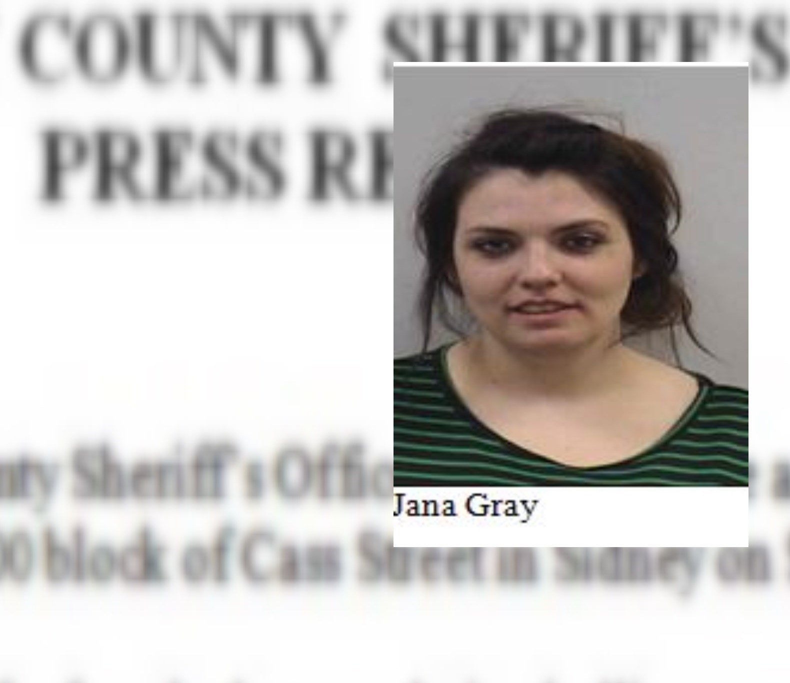 Deputies Respond To Report Of A Belligerent Woman In Sidney - RIVER ...