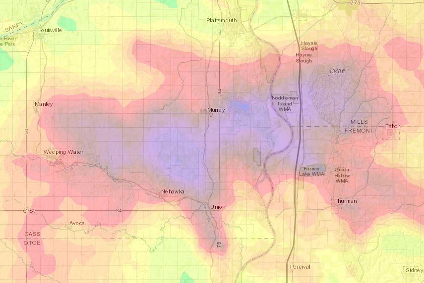 72 Hour Rainfall Totals - RIVER COUNTRY - NEWS CHANNEL NEBRASKA