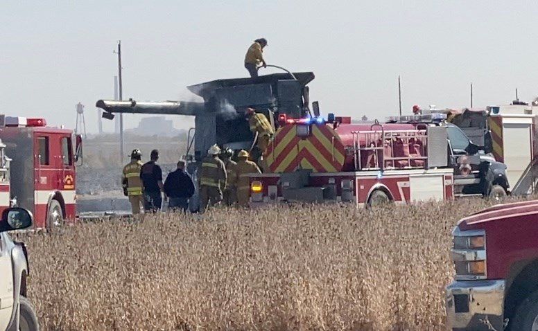Combine fire near Percival - RIVER COUNTRY - NEWS CHANNEL NEBRASKA
