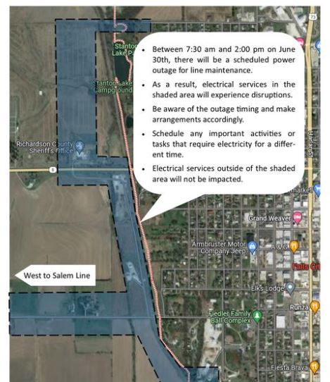 Power outage scheduled in Falls City - RIVER COUNTRY - NEWS CHANNEL ...