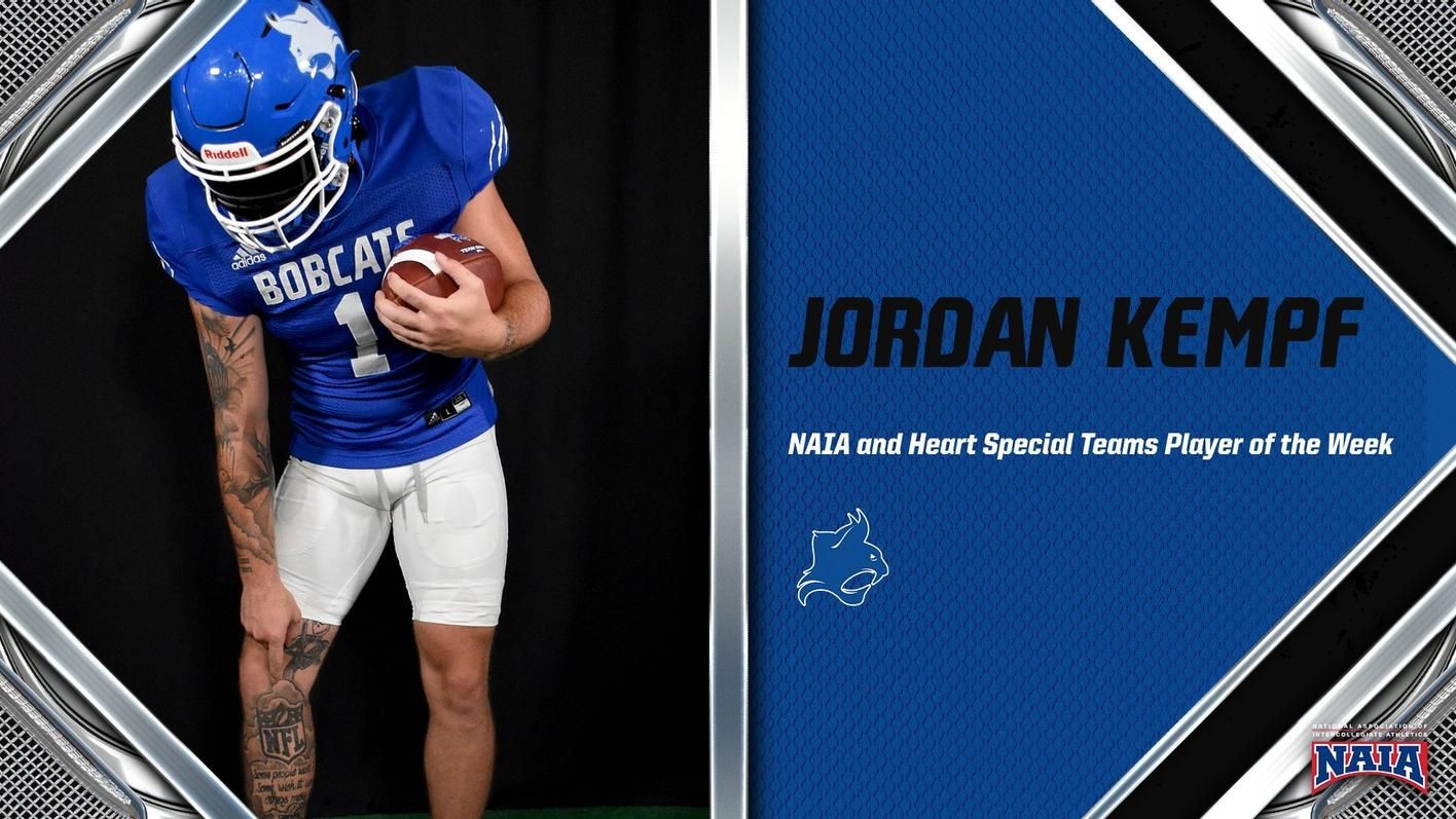 Peru State's Jordan Kempf Named NAIA and Heart Special Teams Player of ...