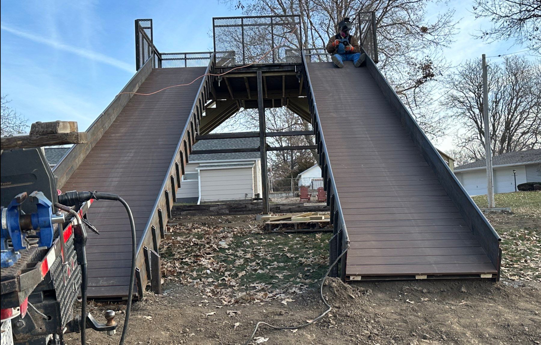 Ribbon cutting set for toboggan ramp - RIVER COUNTRY - NEWS CHANNEL ...