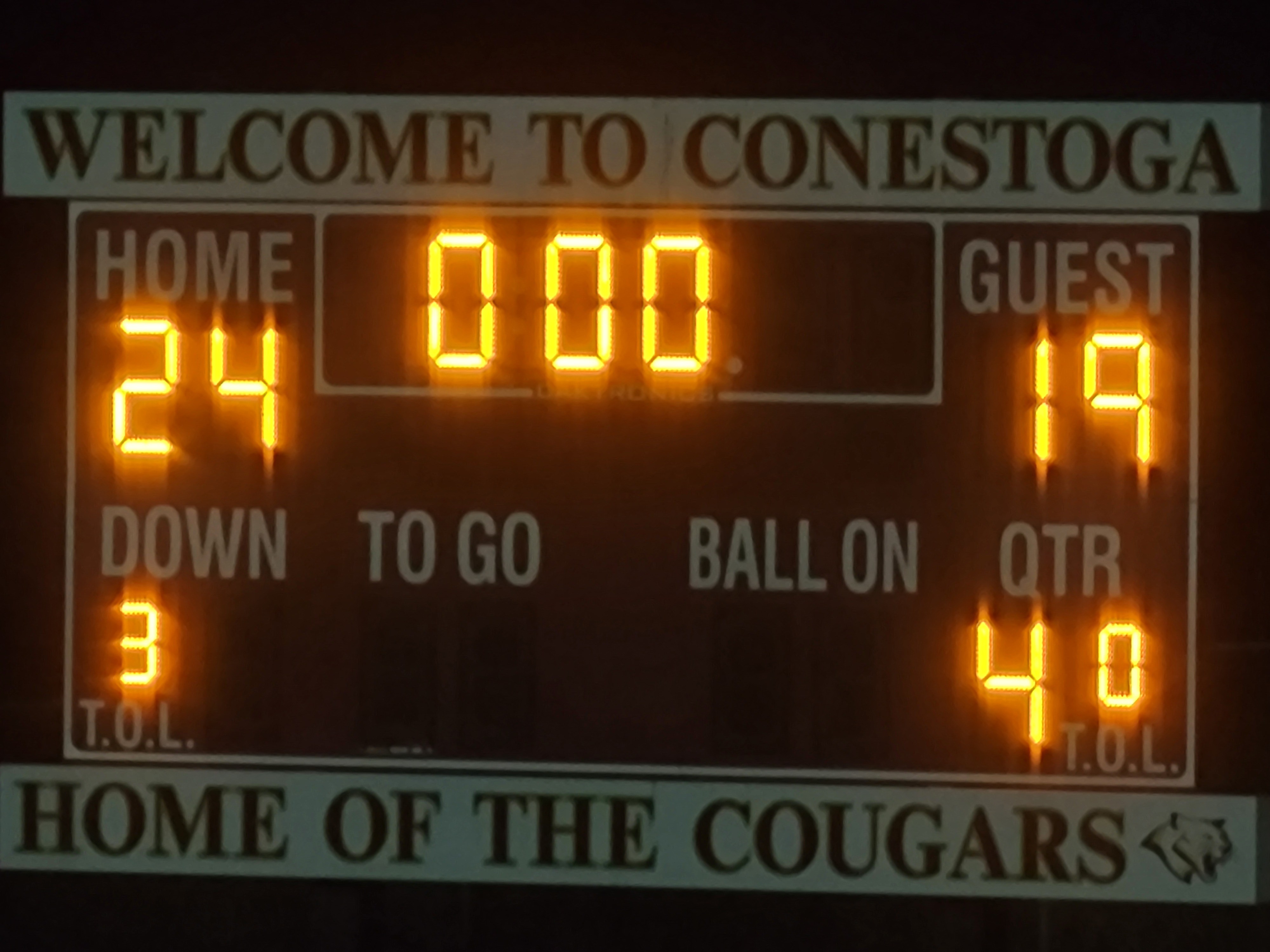 Conestoga Holds On Against Falls City for First Win of the Football ...